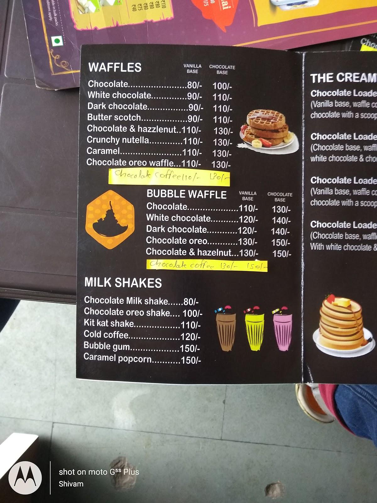 Menu at THE CREAMY CAFE, Navsari