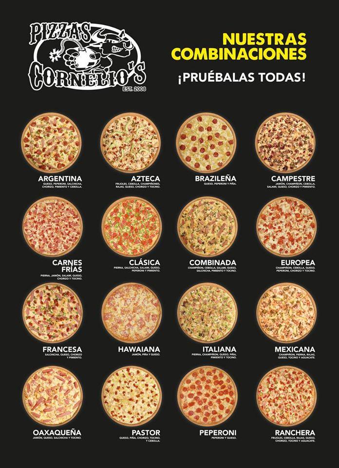 Carta de pizzería Pizzas Cornelios, Ciudad López Mateos, Av ...
