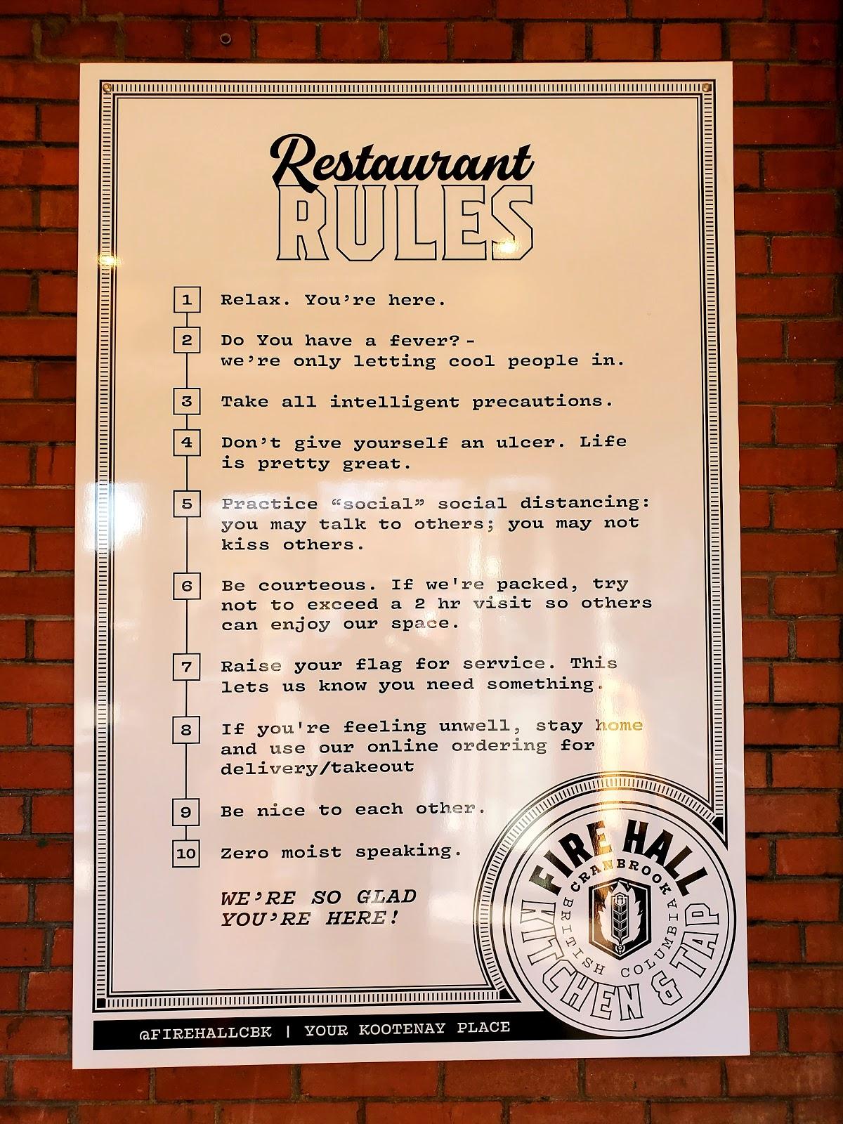 Menu at Fire Hall Kitchen & Tap pub & bar, Cranbrook