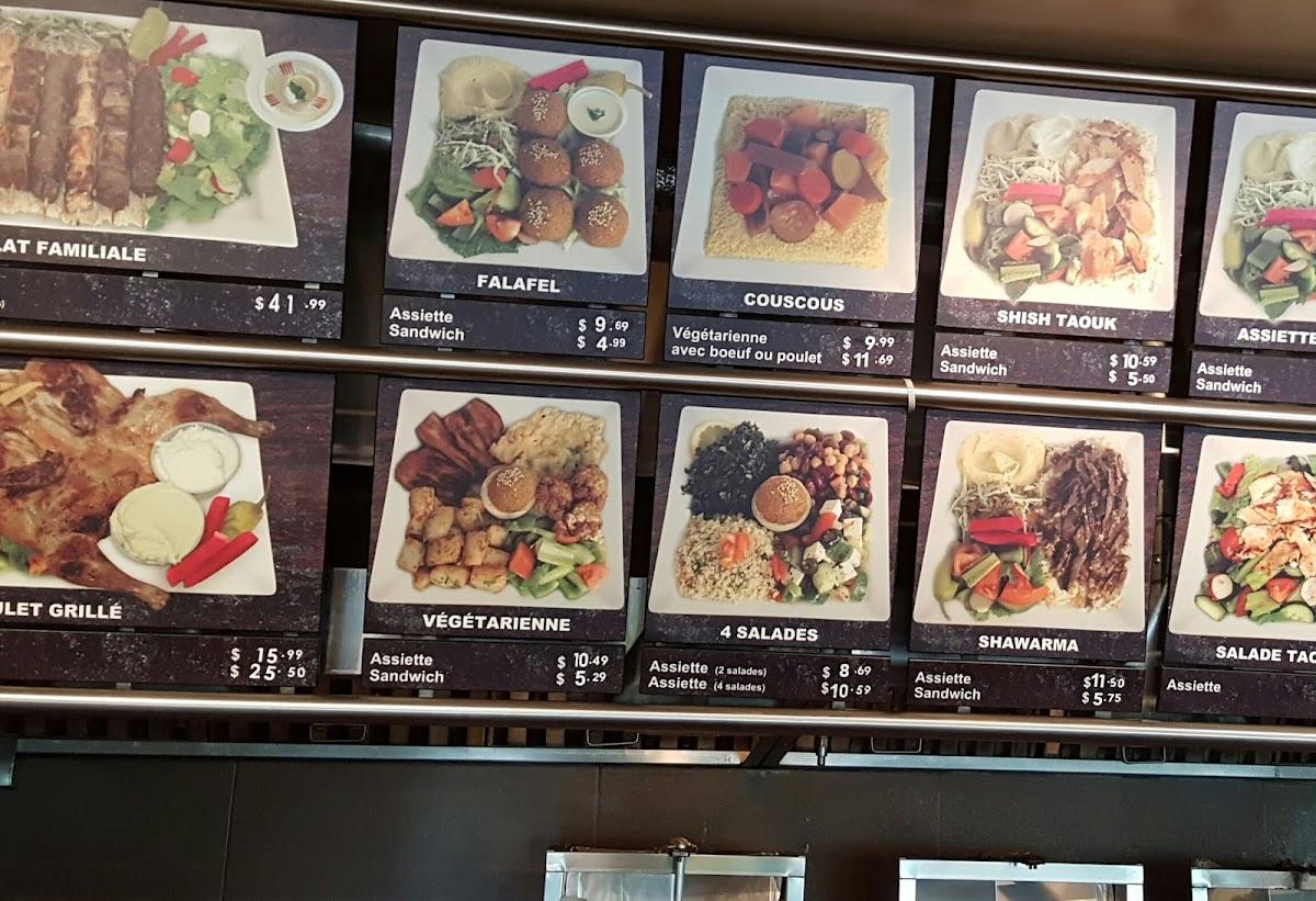 Menu au Kabab Laval restaurant, Laval, Bd Dagenais O