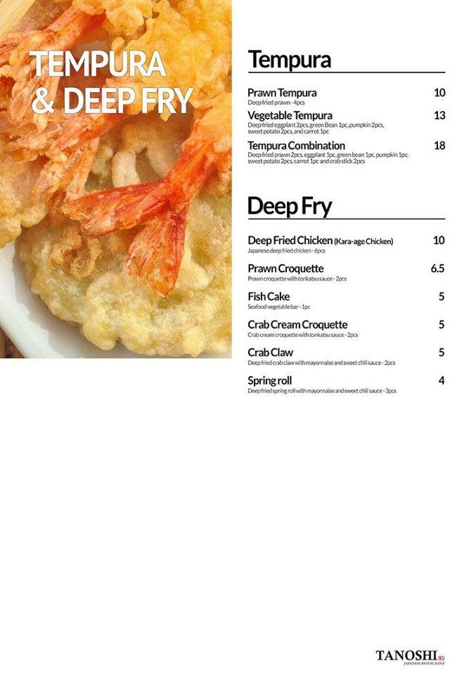 Menu at Tanoshi Ulladulla restaurant, Ulladulla