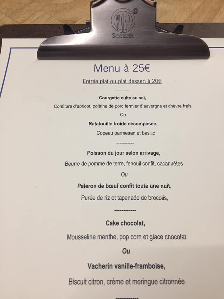 Menu au Le Bistrot de Pierrot - Restaurant traditionnel Vichy, Vichy
