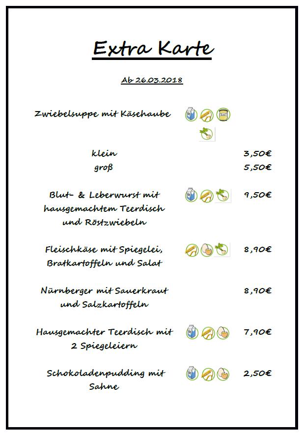 Menu at Aom Ecken pub & bar, Trier