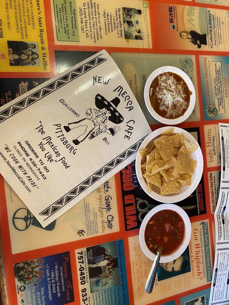 Menu at New Mecca Cafe, Pittsburg