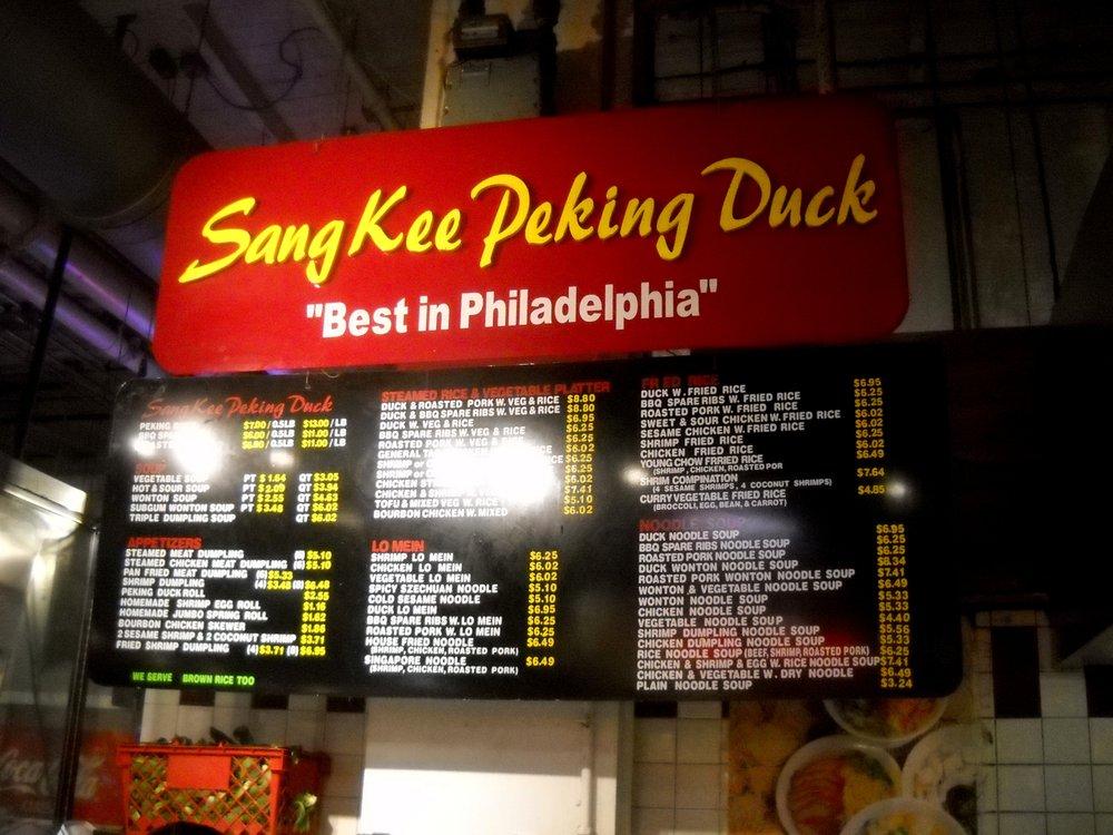 Menu at Sang Kee Peking Duck restaurant, Philadelphia, Reading Terminal ...