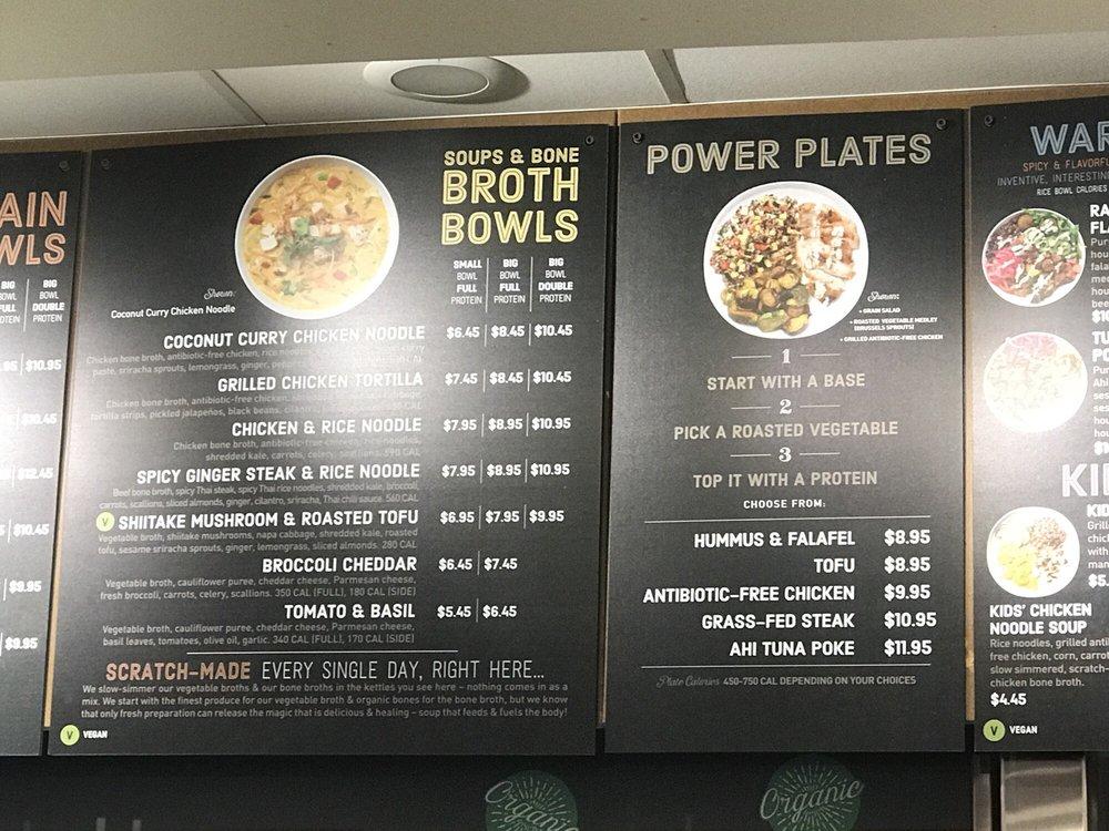 Menu at CoreLife Eatery restaurant, Strongsville