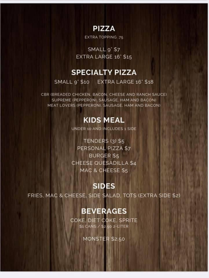Menu at John O's Restaurant, North Lawrence