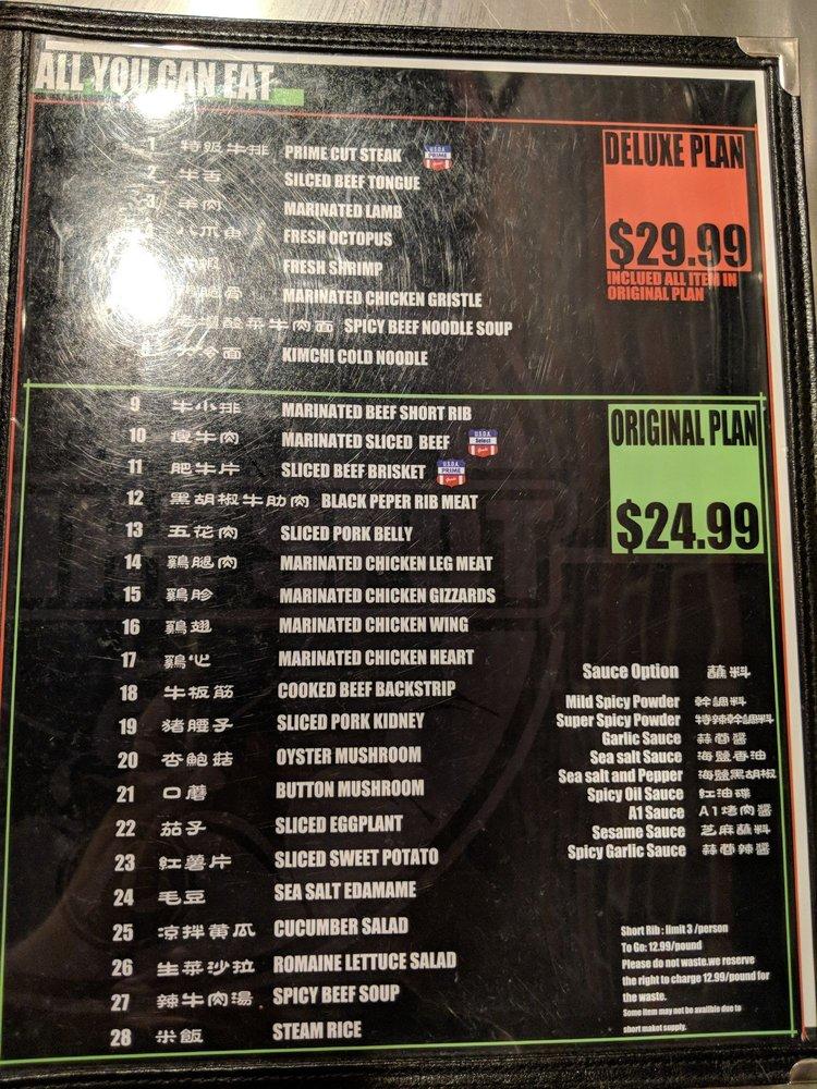 Menu at The Fire Spot BBQ, San Diego