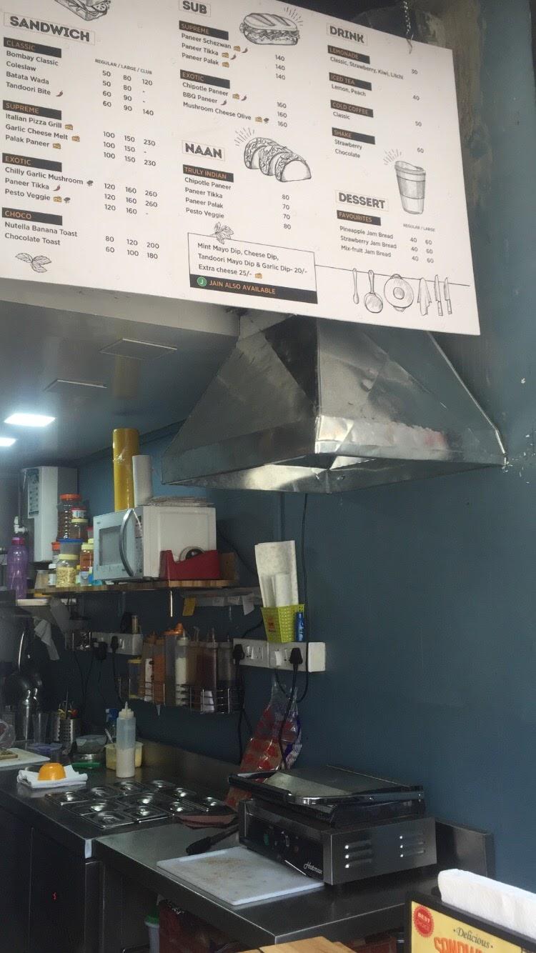 Menu at PEP-UP, Thane