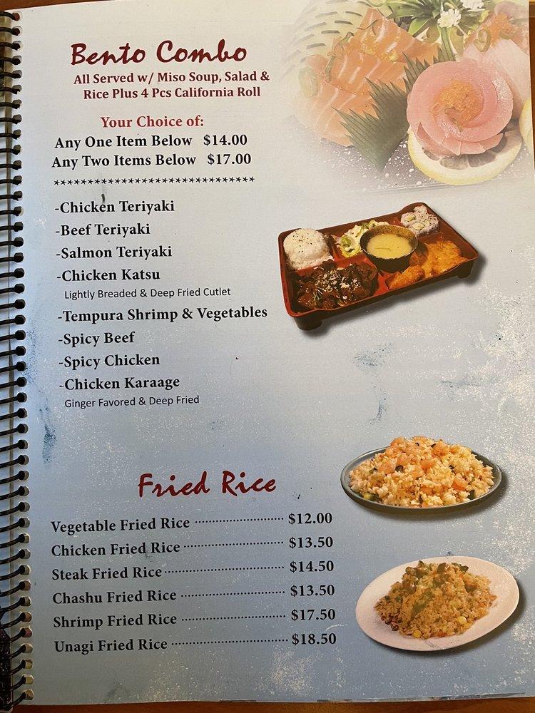 Menu at sora sushi (sushi channel) restaurant, Kelso