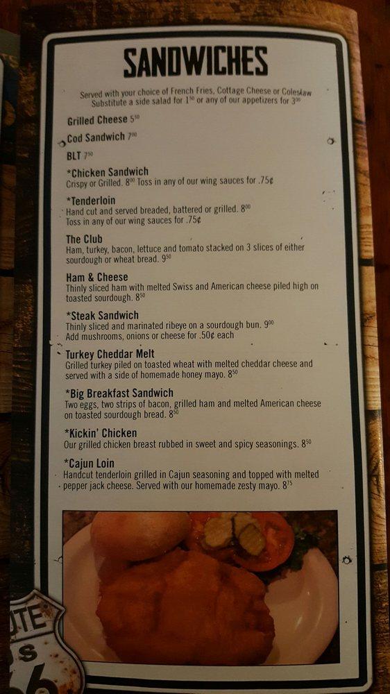 Menu at Old 218 Tap pub & bar, Hills