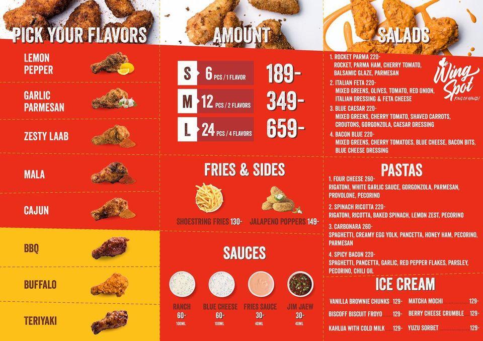 Menu at Gallery Pizza pizzeria, Bangkok, 137-139
