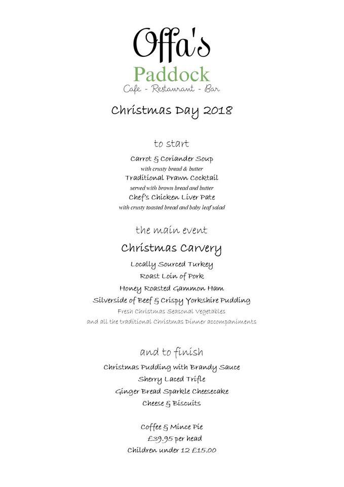 Menu at Yew Tree Restaurant, Rhuddlan