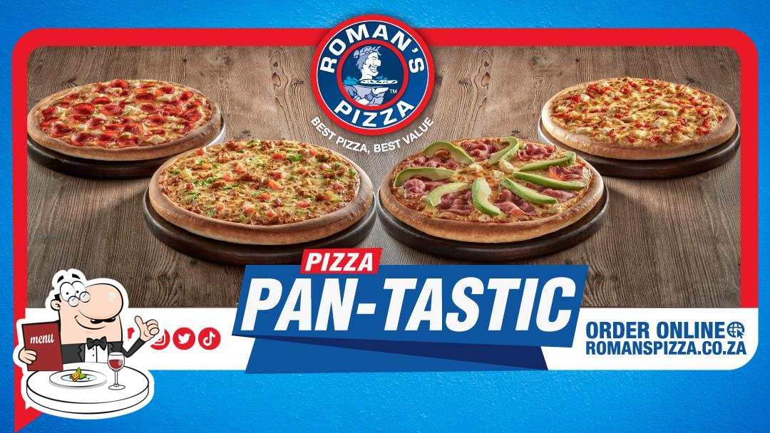 Roman's Pizza Preller Square, Bloemfontein - Restaurant menu, prices ...