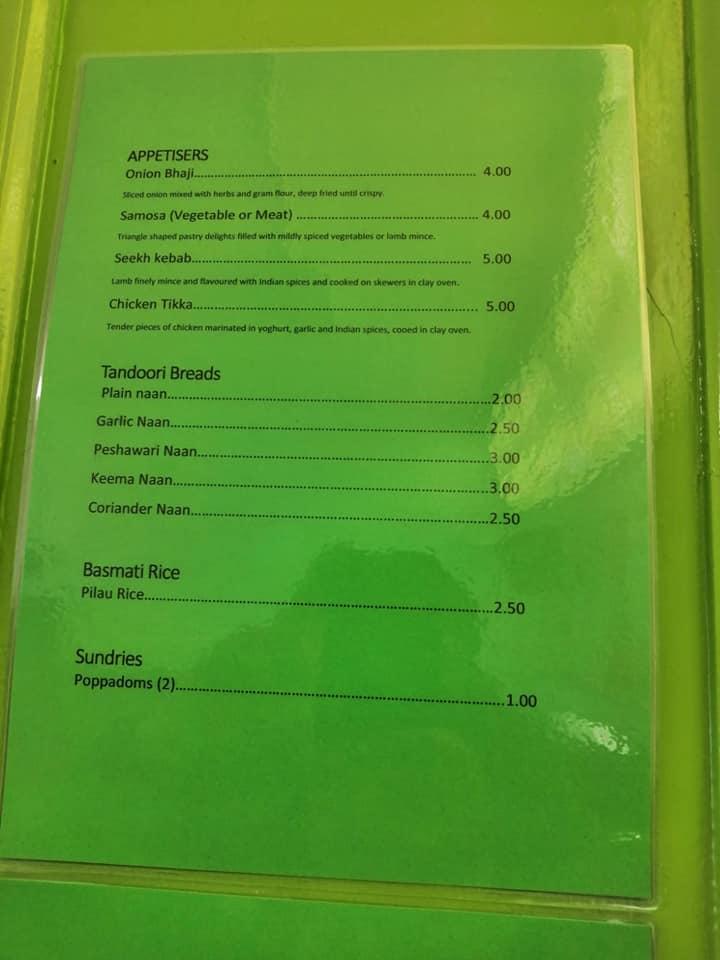 Menu at Take N' Taste Ballybunnion restaurant, Ballybunnion