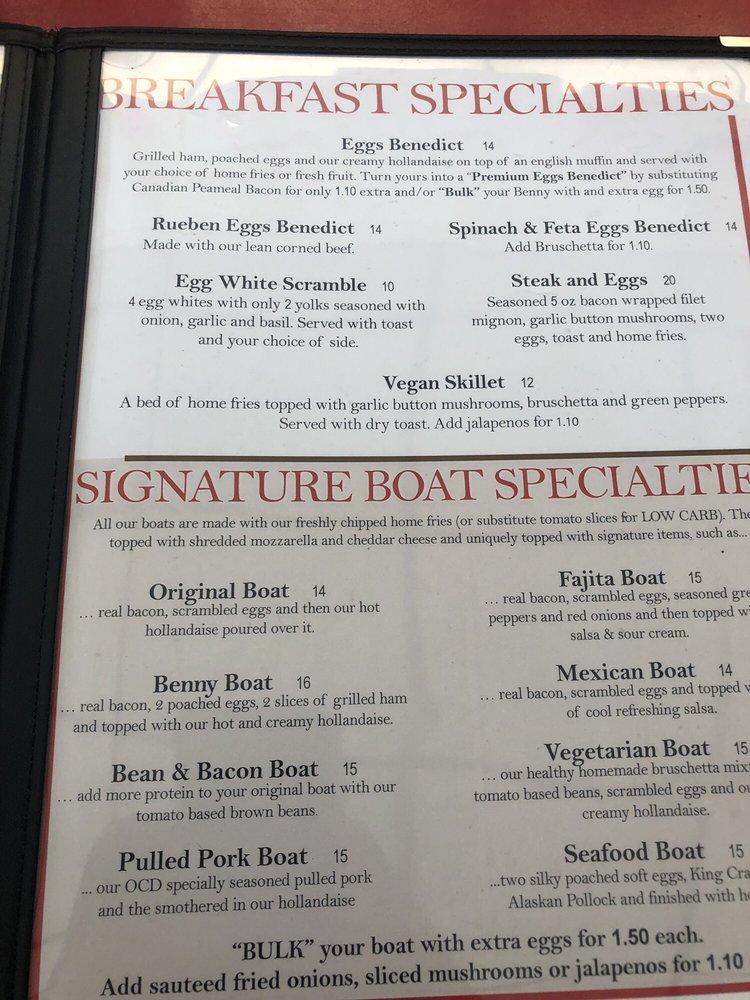 Menu at Ole Country Diner restaurant, Sarnia