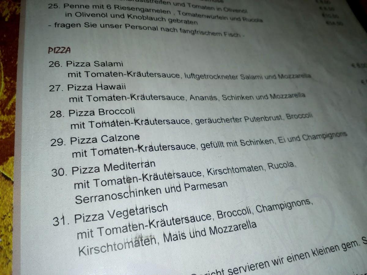 Menu at Pico restaurant, Glücksburg