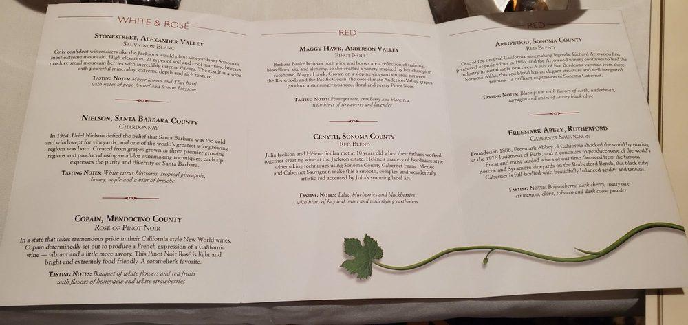Menu at The Capital Grille pub & bar, Boca Raton