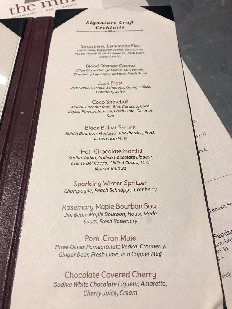 Menu at The Mill in Hershey pub & bar, Hershey