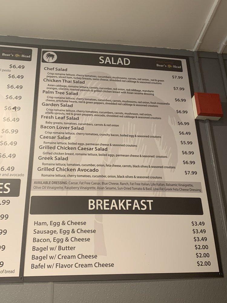 Menu at Palm Tree Gourmet, Philadelphia, 901 S 2nd St