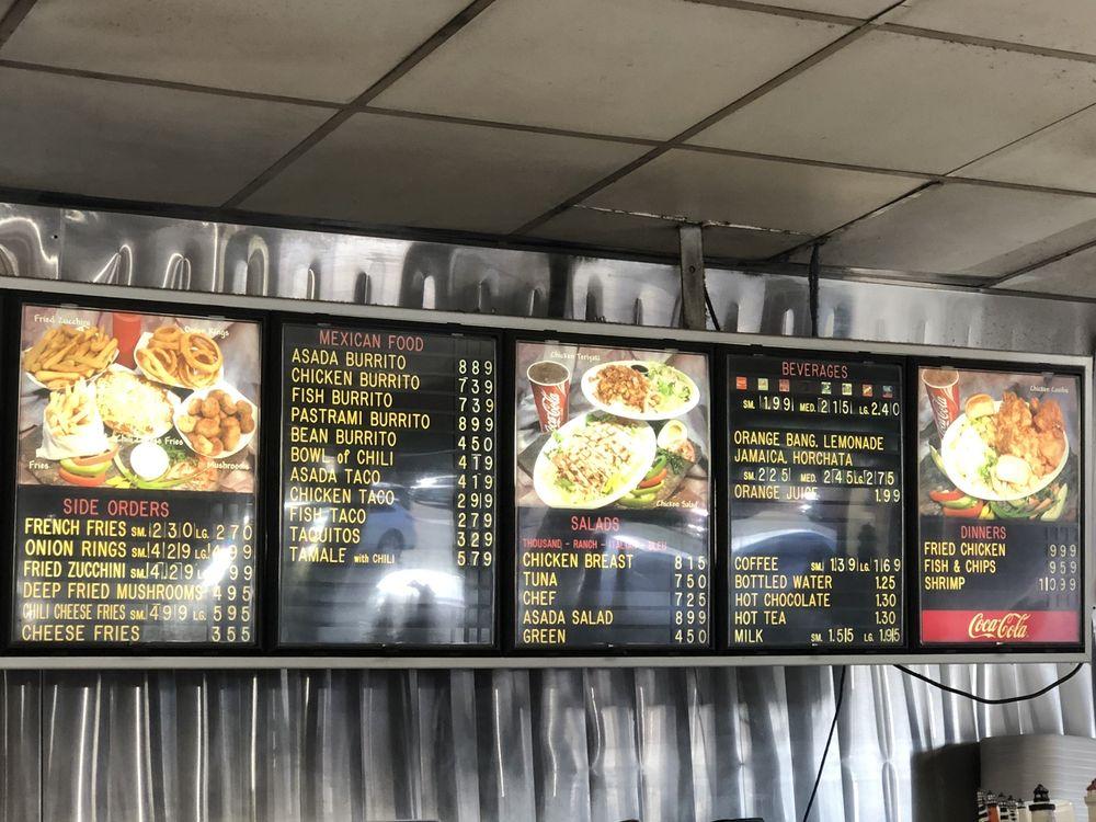Menu at Pharos Burgers restaurant, Alhambra