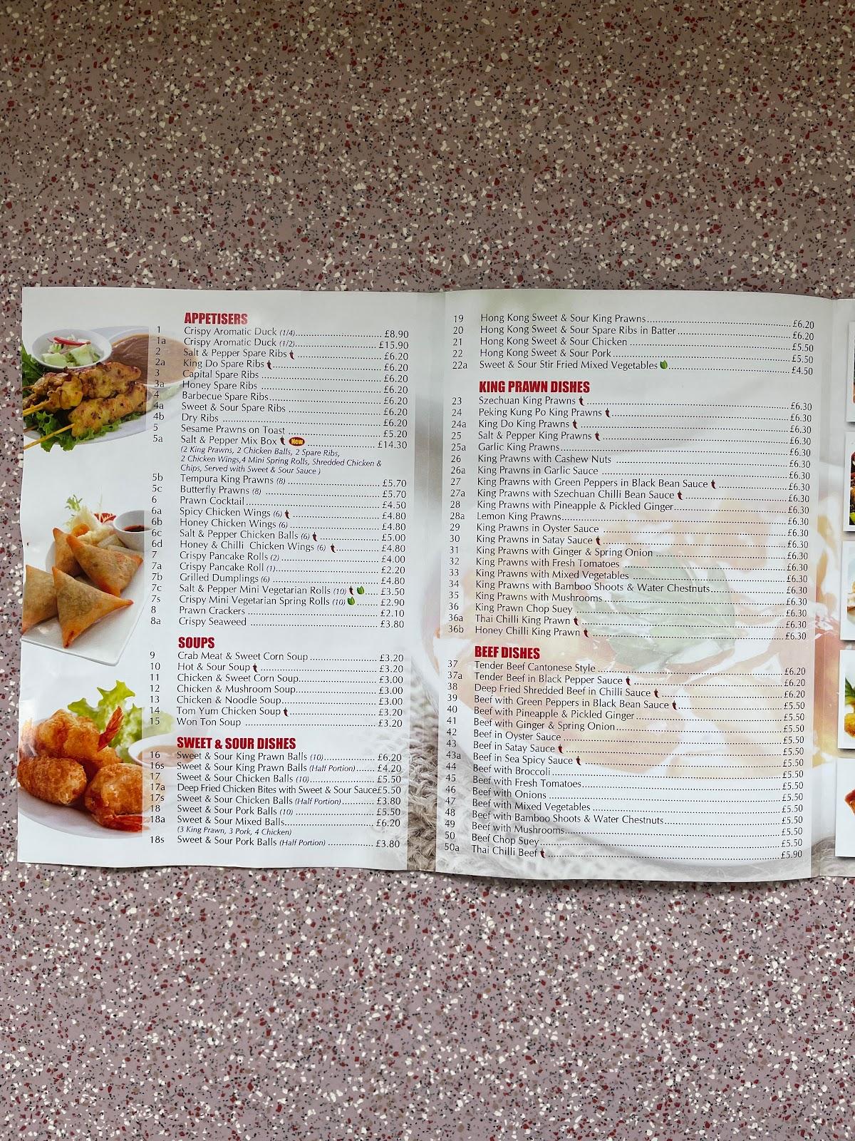 Menu at The China Dynasty fast food, Dereham