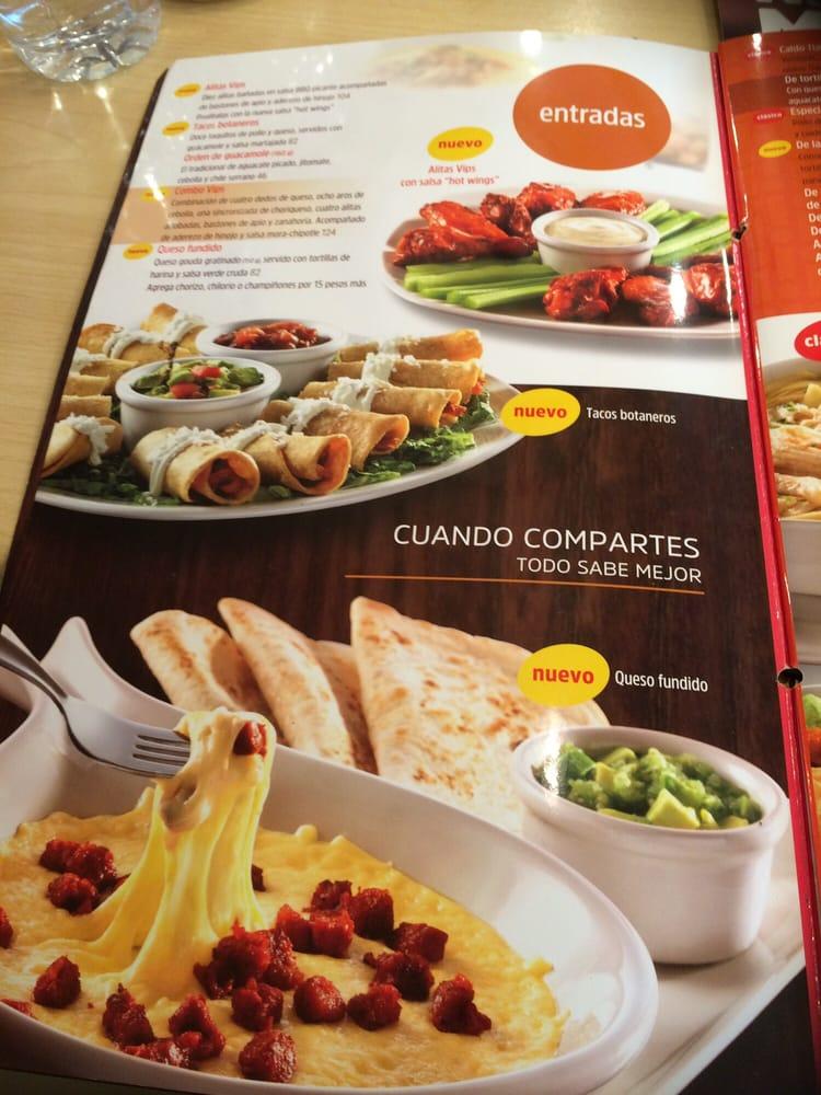 Menu at Vips restaurant, Cabo San Lucas, Club