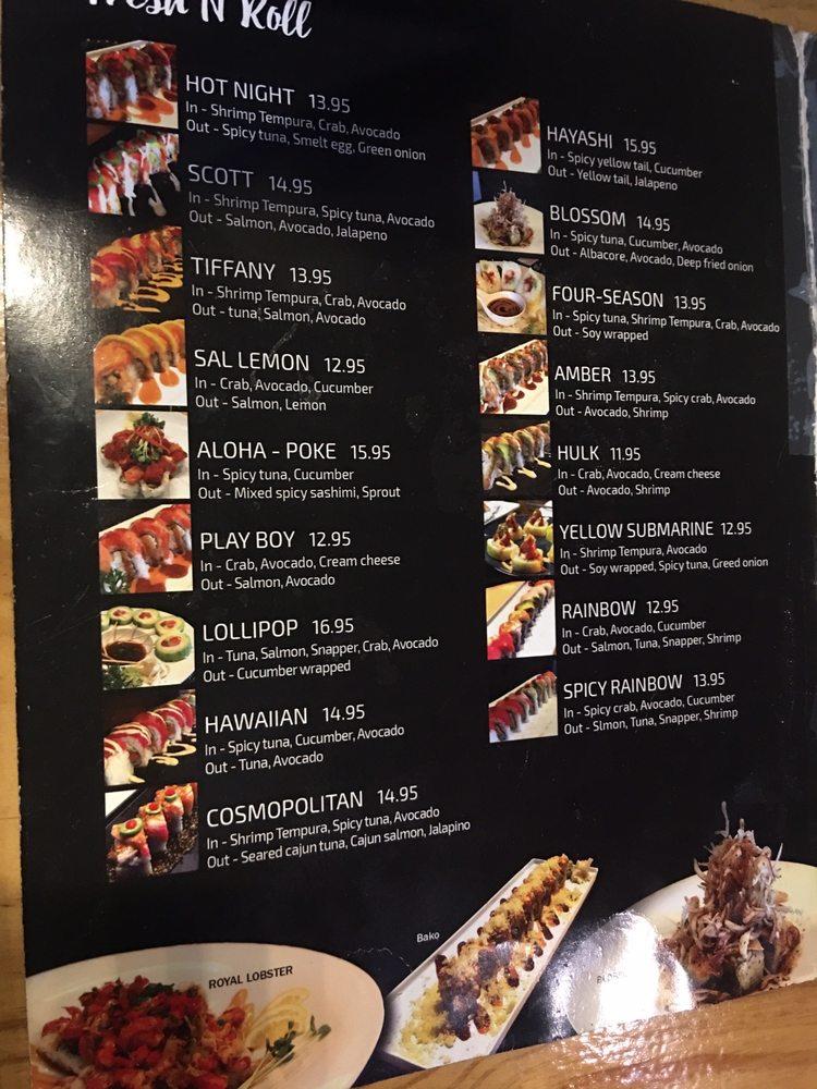 Menu at Sushi N Grill restaurant, Bakersfield