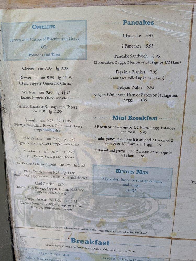 Menu at Patti's Kitchen restaurant, Gold Hill