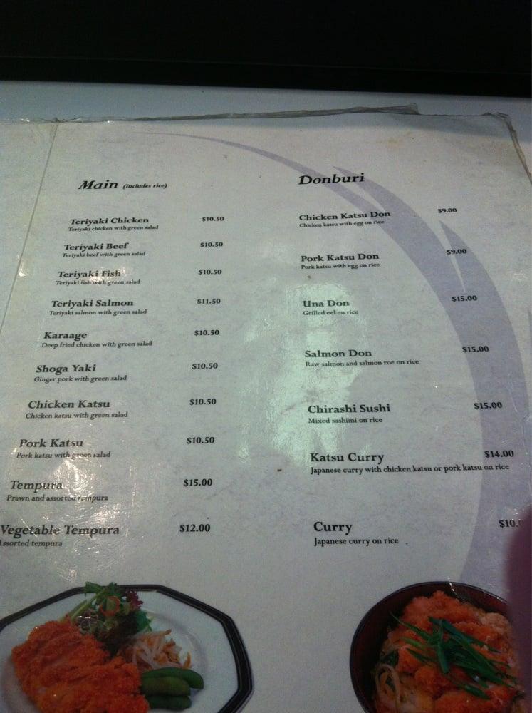 Menu at Shou Japanese Kitchen restaurant, Greenwood