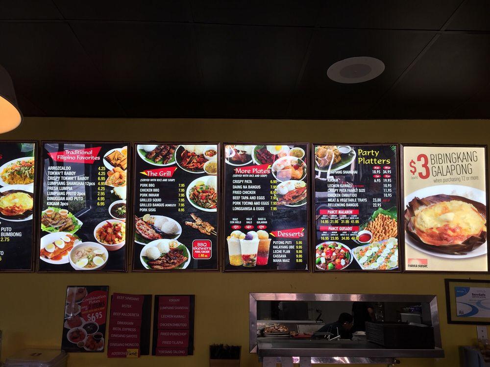 Menu at Manila Sunset Restaurant - West Covina, West Covina