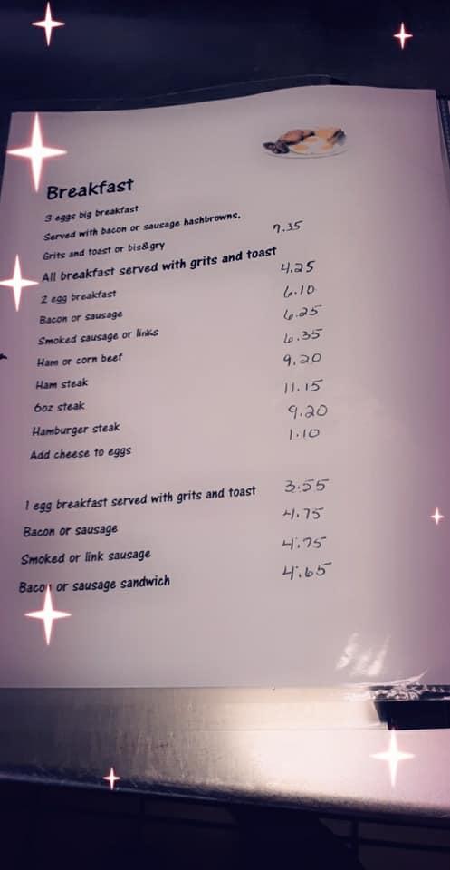 Menu at Crescent City Diner, Crescent City