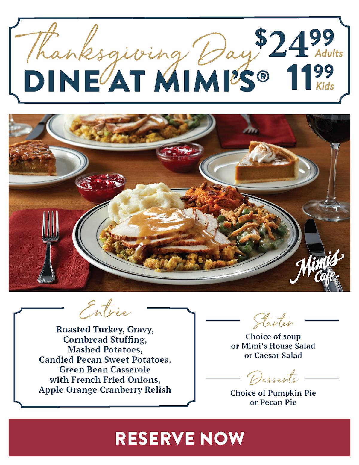 Menu at Mimi's Cafe, Knoxville, Parkside Dr