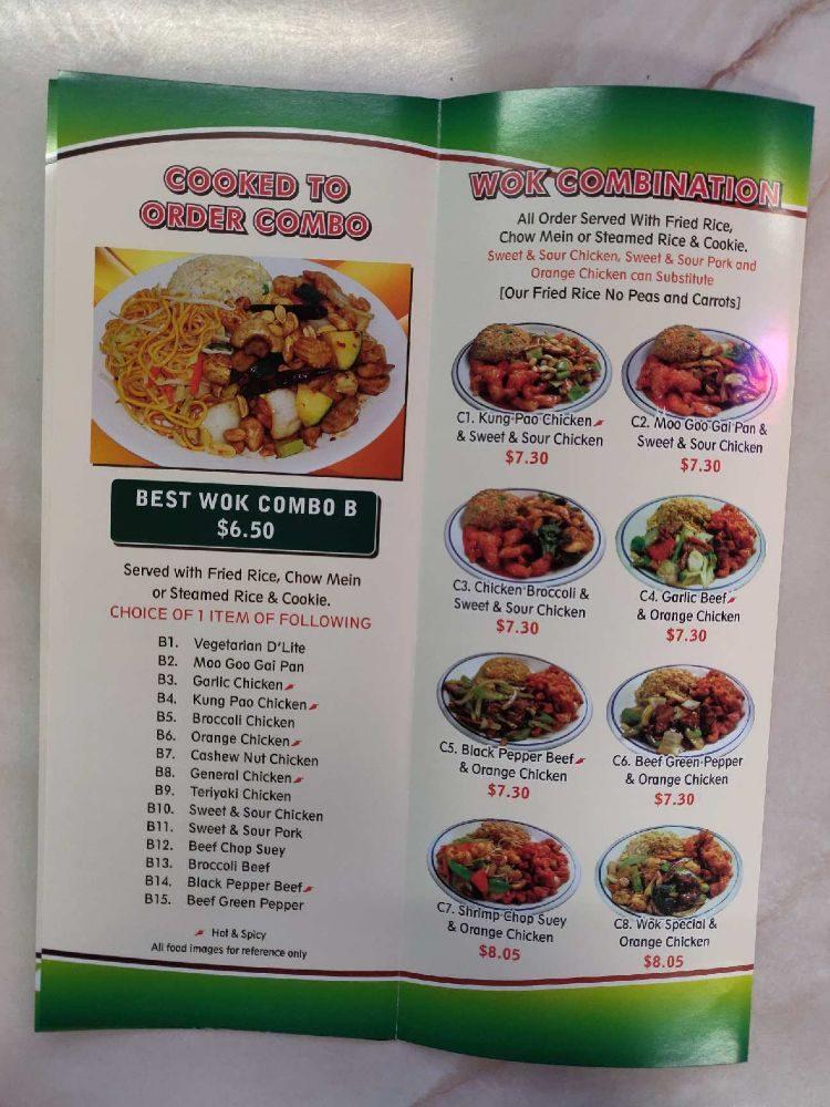 Menu at Best Wok restaurant, Calimesa