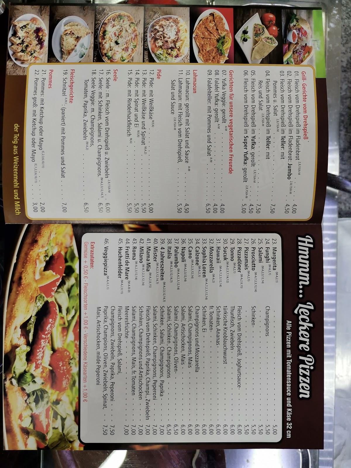 Speisekarte von Huchenfeld Schnellimbiss restaurant, Pforzheim