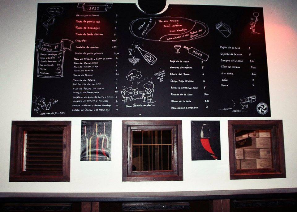 Menu at Bodega Biarritz 1881 pub & bar, Barcelona, Carrer Nou de Sant ...