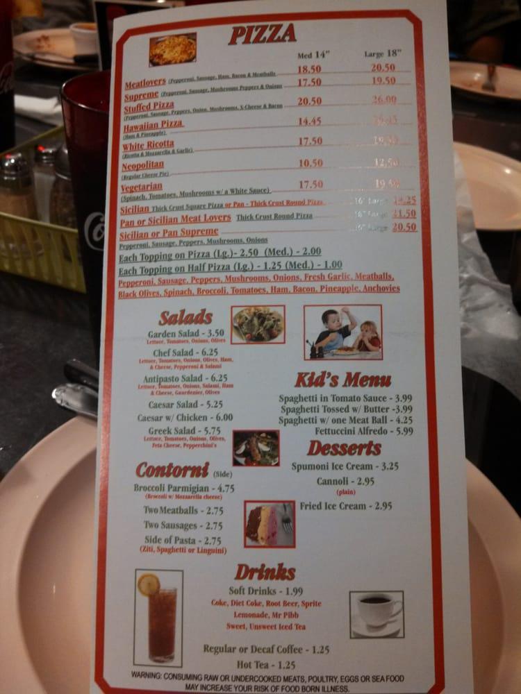 Menu at Moschello's II pizzeria, Citrus Springs