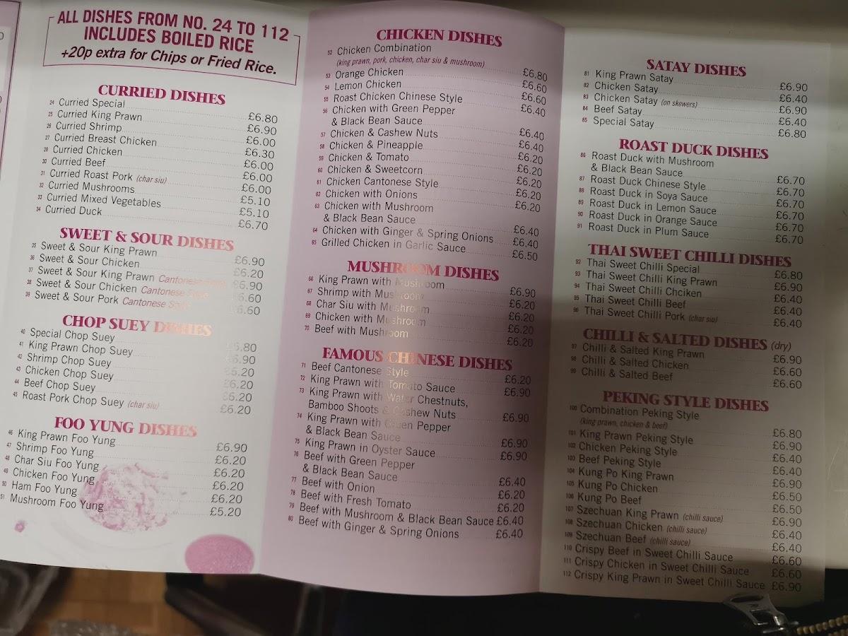 Menu at Capital Chinese Takeaway Paisley fast food, Paisley, 83A ...