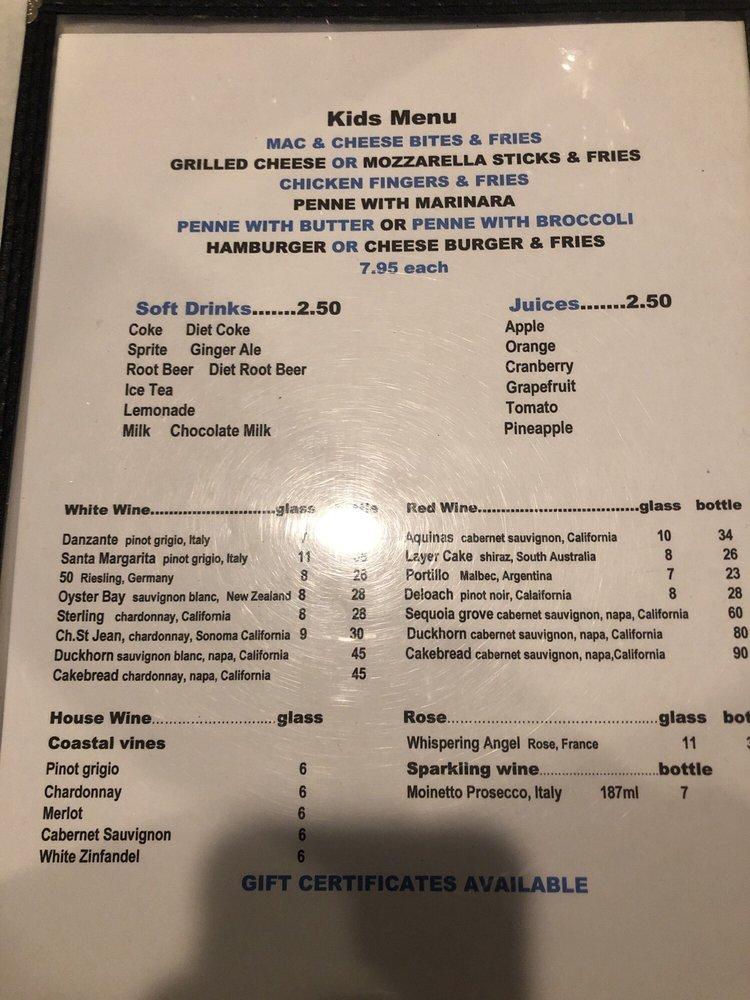 Menu at River Grille pub & bar, Chatham