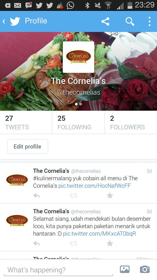 Menu at The Cornelia's Authentic Family Cuisine - Surabaya restaurant ...