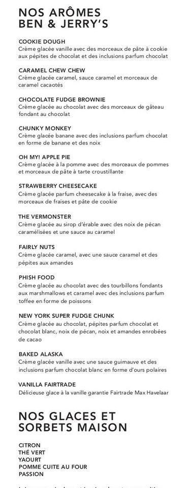 Menu at Vio, Neuchâtel
