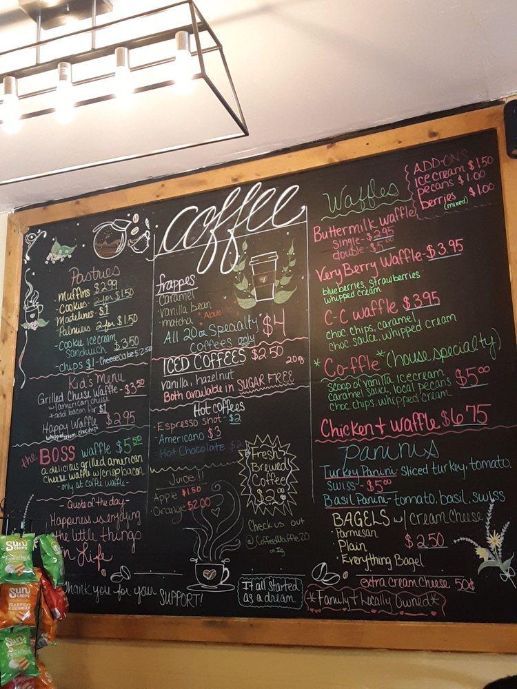 Menu at Coffee Waffle cafe, Clint, Alameda Ave suite B