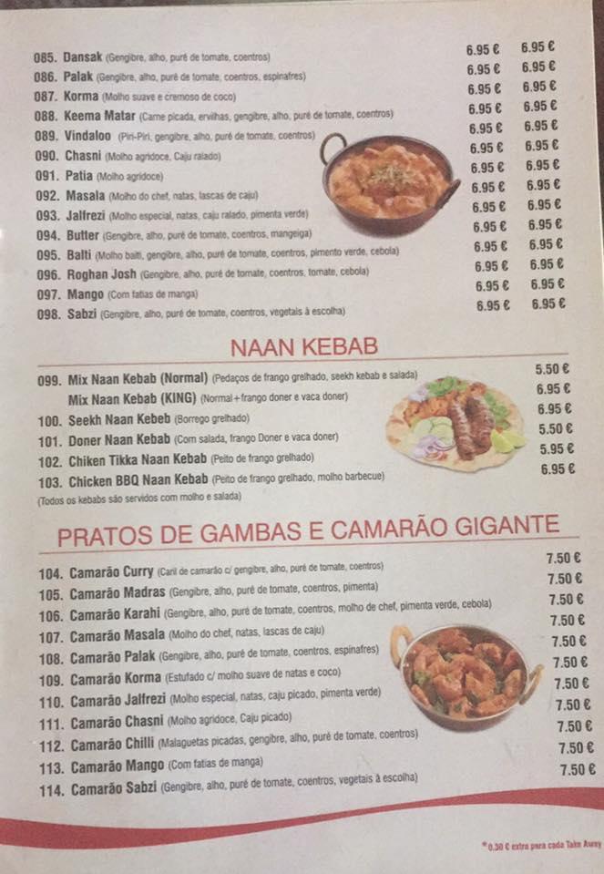 Menu at Lahori Dera Tandoori Restaurant Halal, Almada