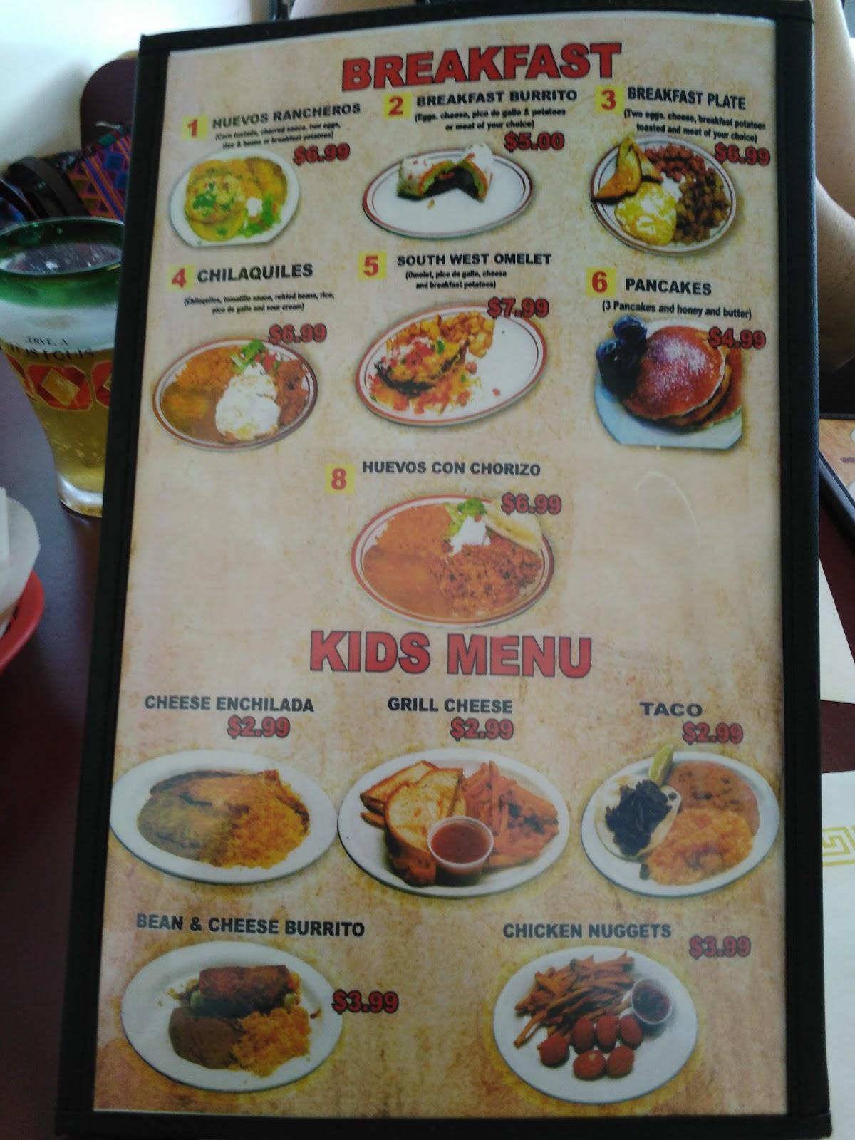 Menu at Nico's Restaurant, Salt Lake City