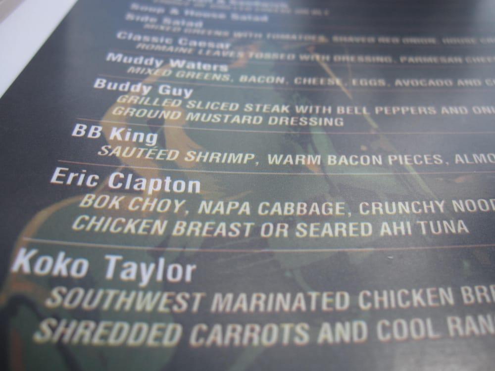 Menu at Muddy Waters Bar & Grill, Prescott