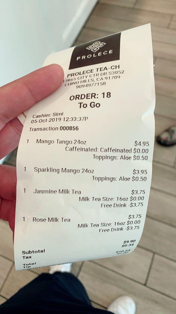 Menu at Proleće Tea pub & bar, Chino Hills, City Center Dr