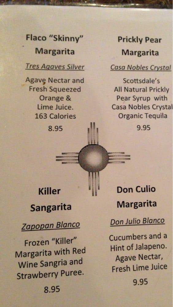 Menu at Blue Adobe Santa Fe Grille restaurant, Scottsdale, N Frank ...
