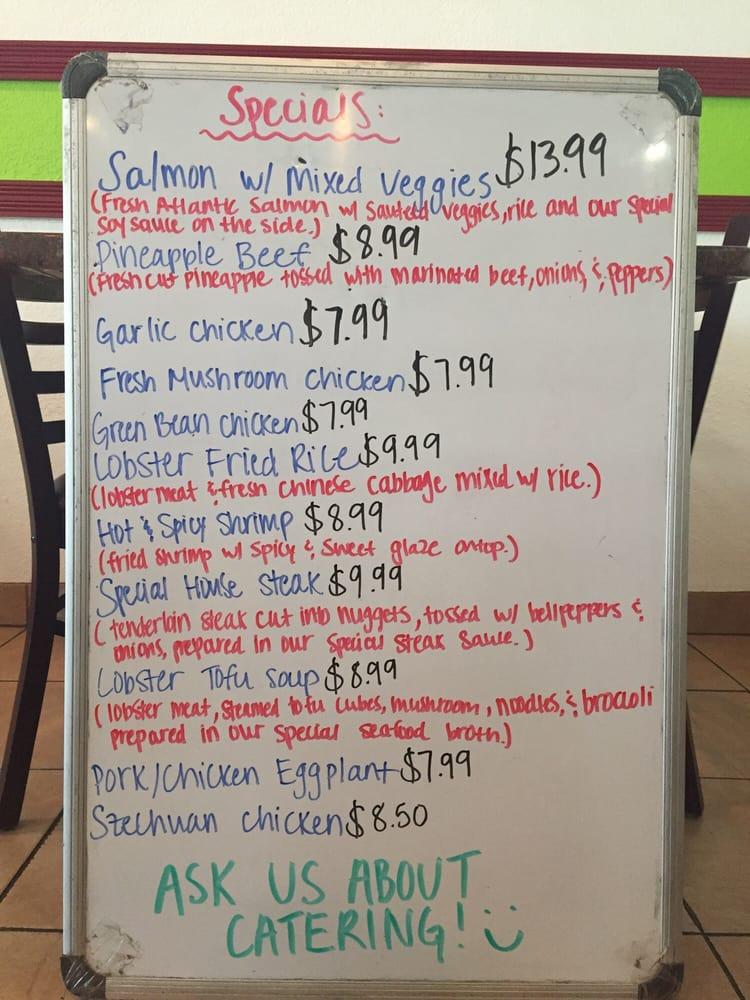 Menu at China Kitchen restaurant, Fowler