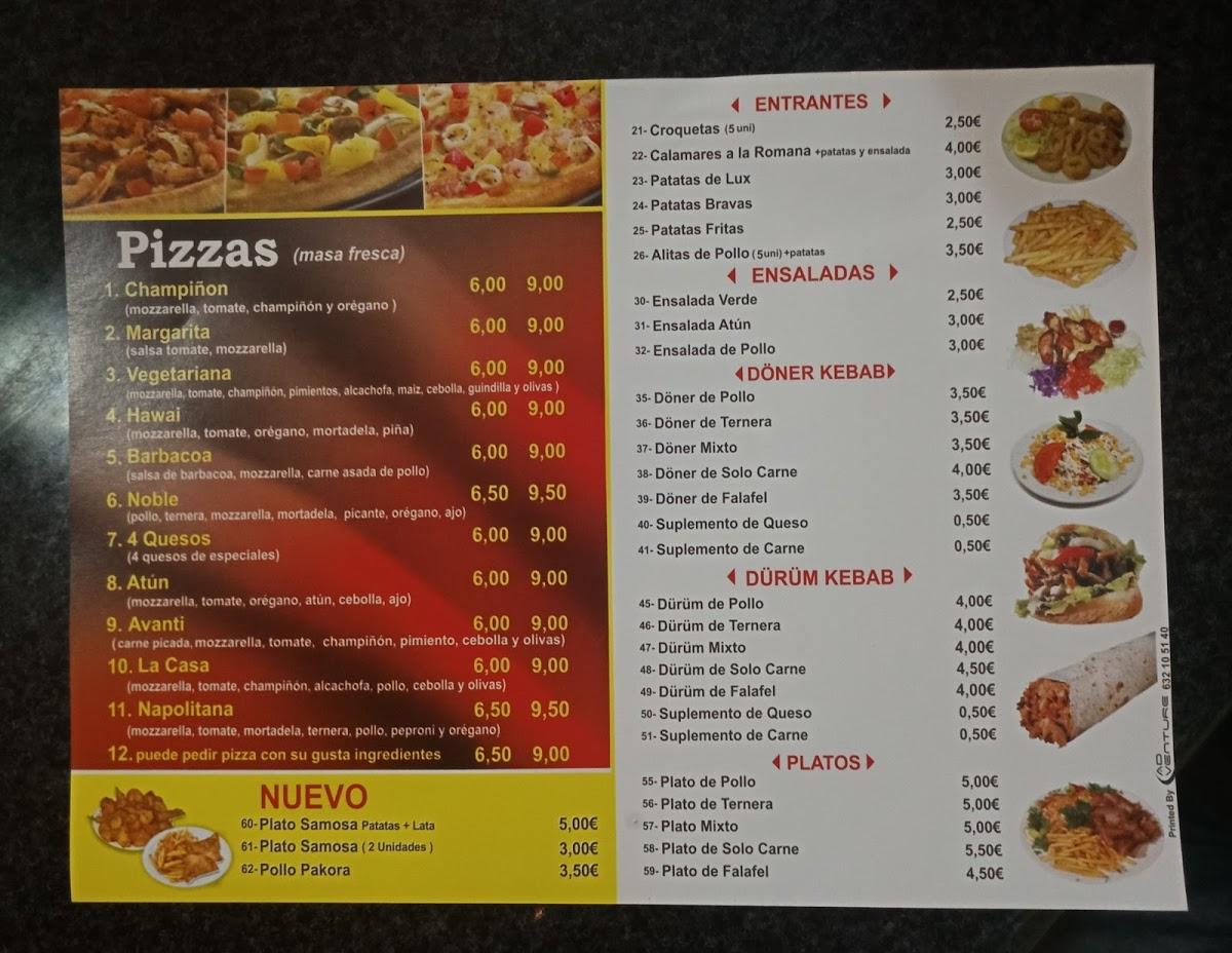 Menu at Noble Dõner Kebab Bar Restaurante, Sabadell