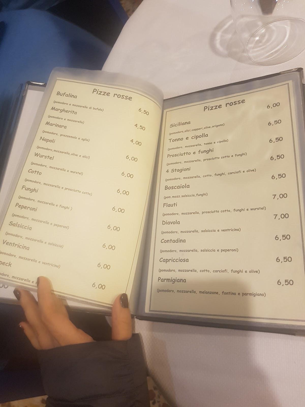 Menu at Ristorante Pizzeria Il Lago, Fara Filiorum Petri